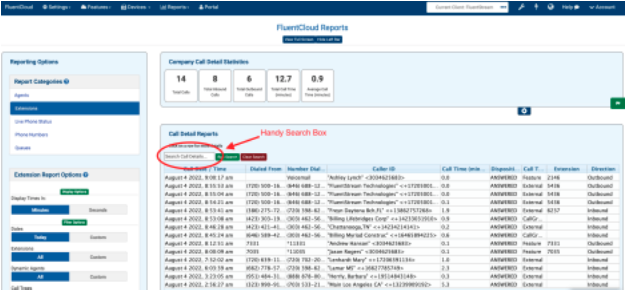 Accessing Call Recordings in FluentCloud Reports